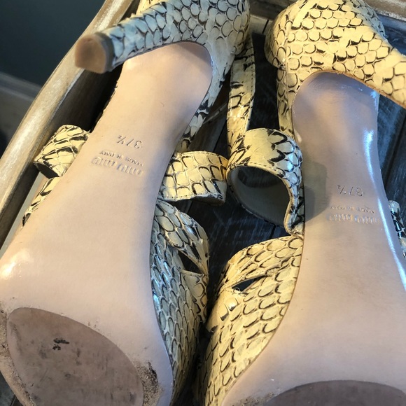 Miu Miu | Shoes | Miu Miu High Heel Platform Shoe | Poshmark